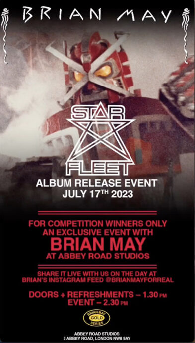 Star Fleet Album Release Event – brianmay.com