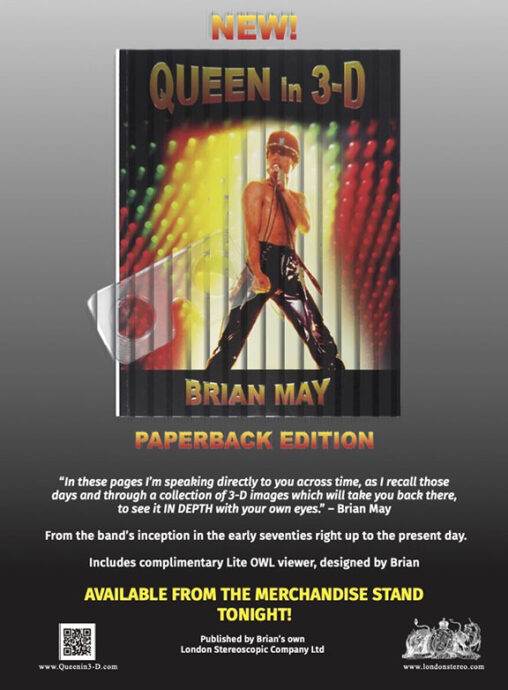 In 3-D On Tour with Queen + Adam Lambert – brianmay.com